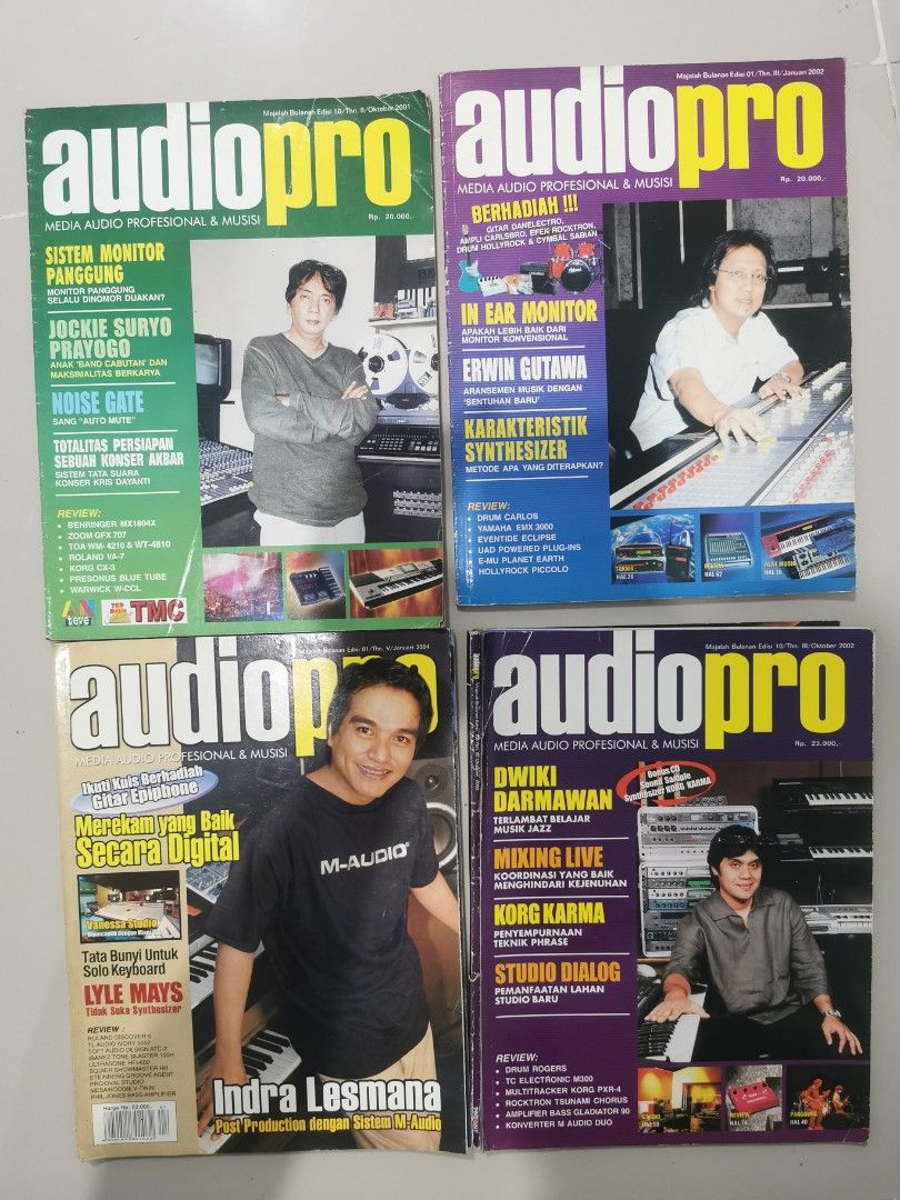 Koleksi Majalah Audiopro Komposer Top Indonesia, Buku & Alat Tulis, Majalah & Lainnya di Carousell