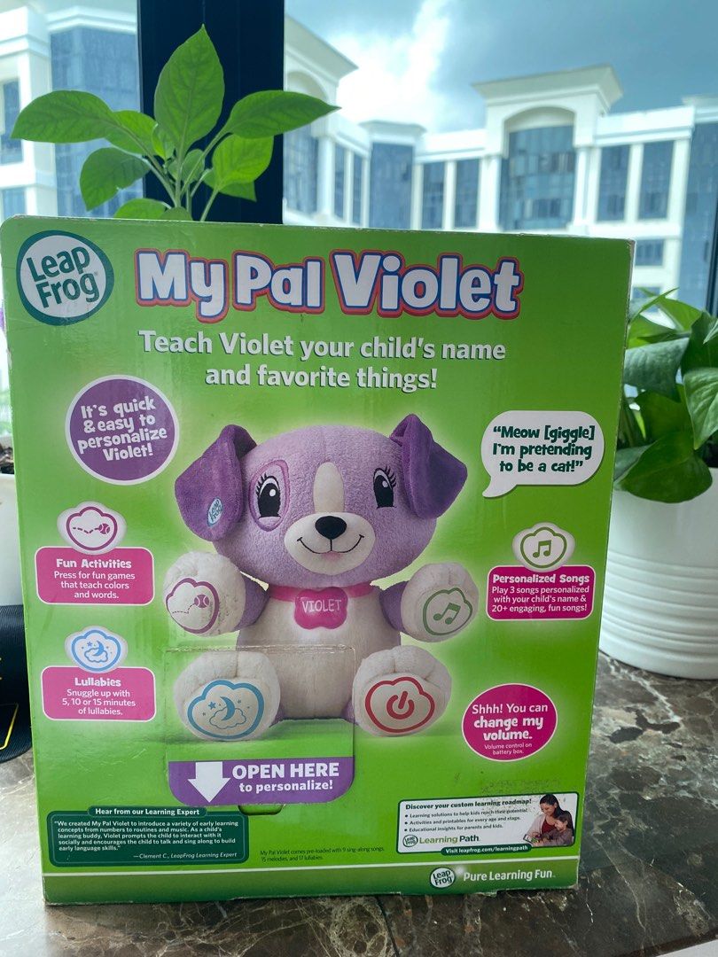 Leapfrog my pal violet, Hobbies & Toys, Toys & Games on Carousell