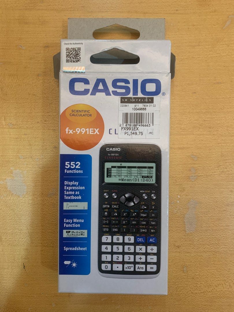 [LIKE NEW] Casio Classwiz Scientific Calculator fx-991EX, Hobbies ...
