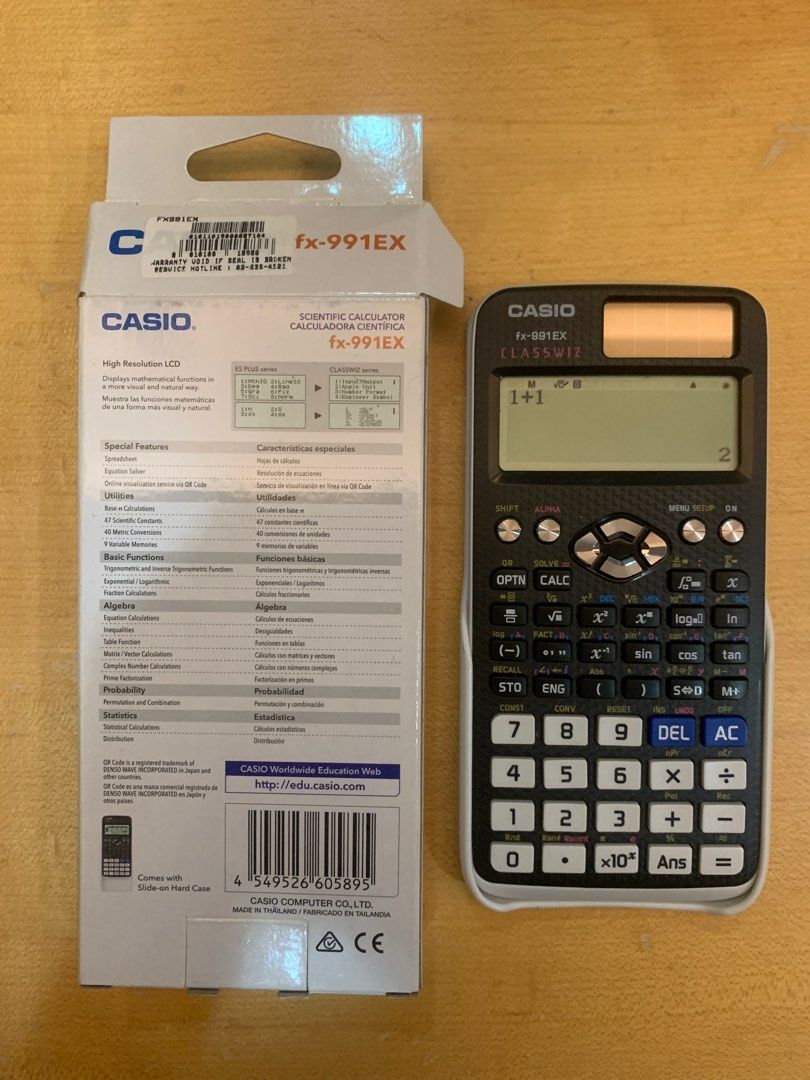 [LIKE NEW] Casio Classwiz Scientific Calculator fx-991EX, Hobbies ...