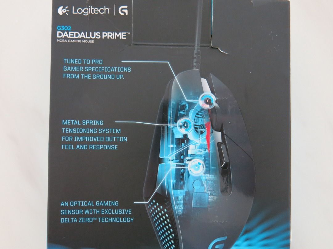 Logitech G302 Daedalus Prime MOBA Gaming Mouse, Computers & Tech, Parts ...