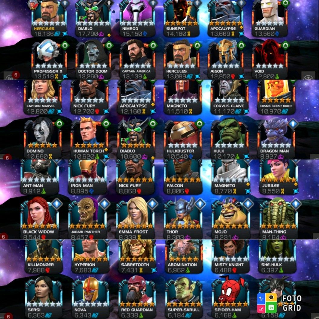 MCOC Thronebreaker account with 6* hercules, Video Gaming, Video Games ...