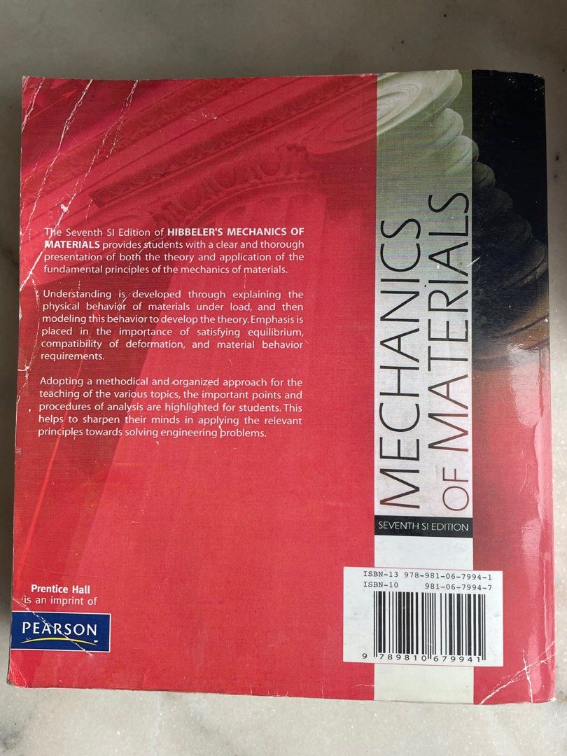 Mechanics of materials - seventh edition, Hobbies & Toys, Books ...