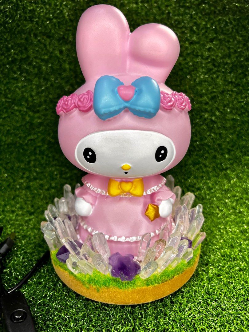 Melody / Kuromi crystal lamp display, Women's Fashion, Jewelry & Organisers, Precious Stones on ...