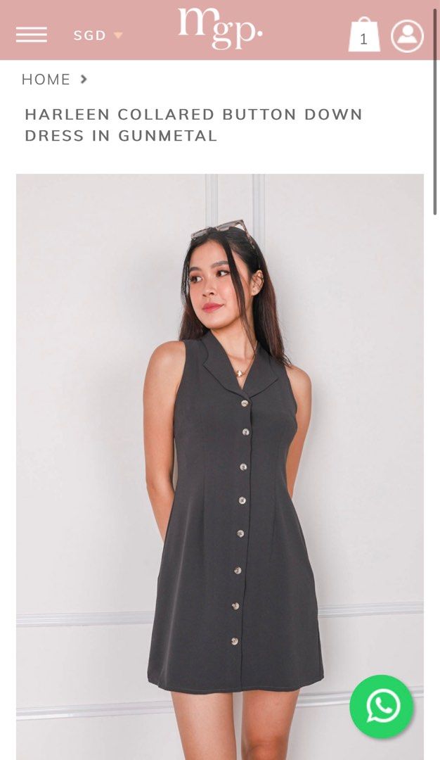 Mgp Label Harleen in Gunmetal, Women's Fashion, Dresses & Sets, Dresses ...
