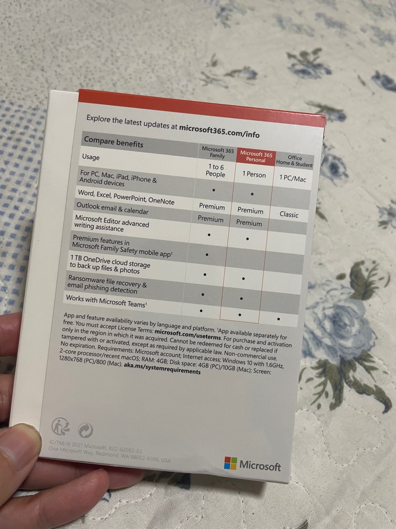 Microsoft 365 personal office authentic unopened new, Computers & Tech ...