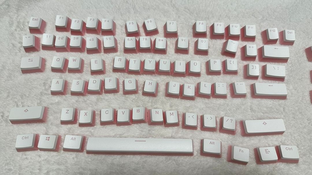 Milk Pink Pudding keycaps, Computers & Tech, Parts & Accessories, Other ...