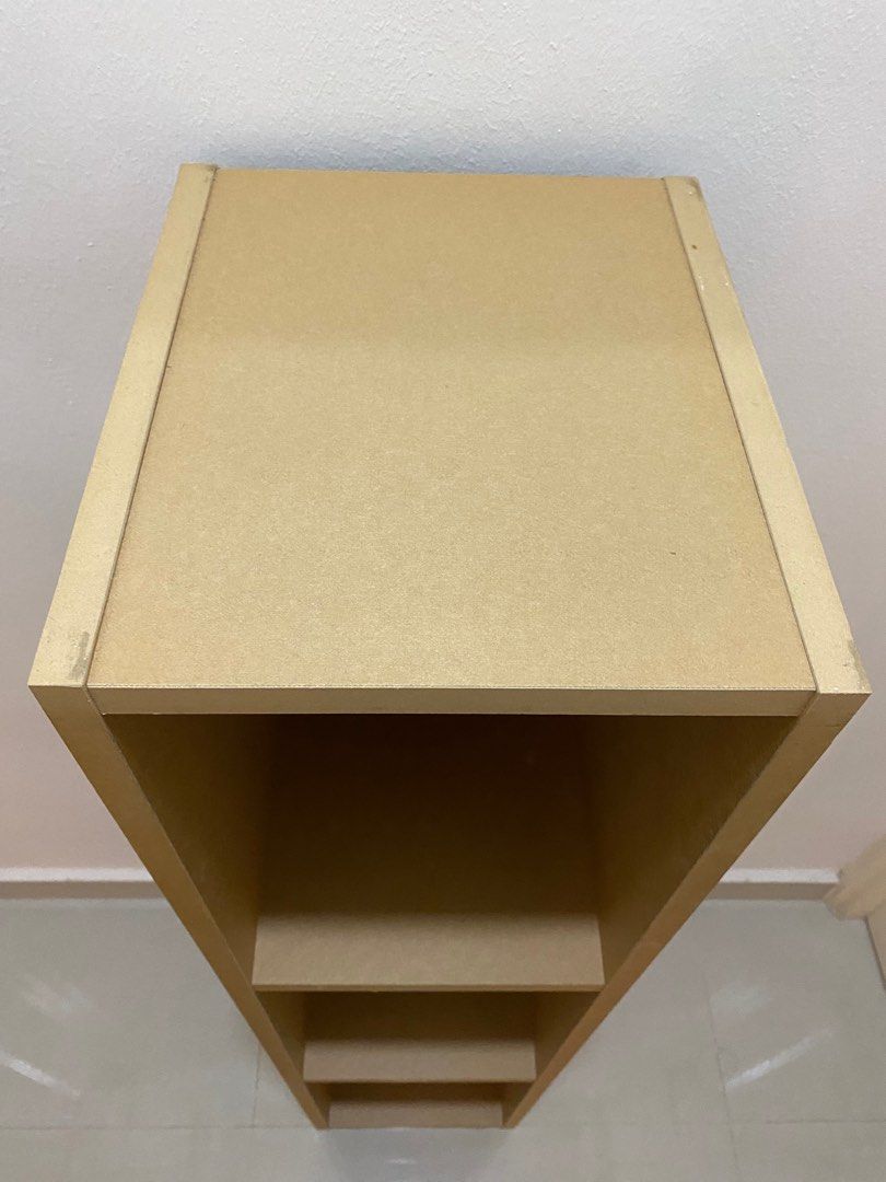 Muji pulp board box shelf storage 3 tier slim, Furniture & Home Living, Furniture, Shelves ...