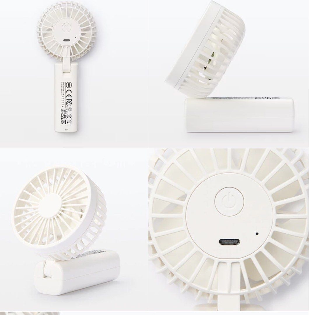 Muji Rechargeable Compact handheld fan, Everything Else on Carousell
