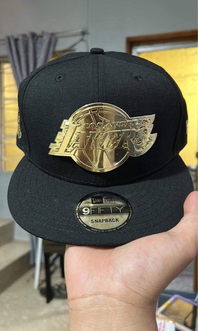 New Era Los Angeles Lakers Gold Metal Badge 100% Wool, Men's Fashion ...
