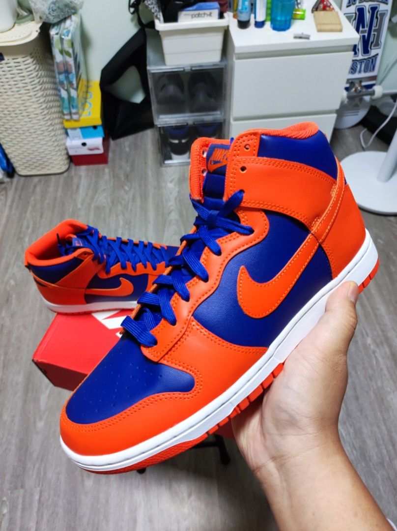 This weekend price only !!Nike dunk high Knicks, Men's Fashion ...