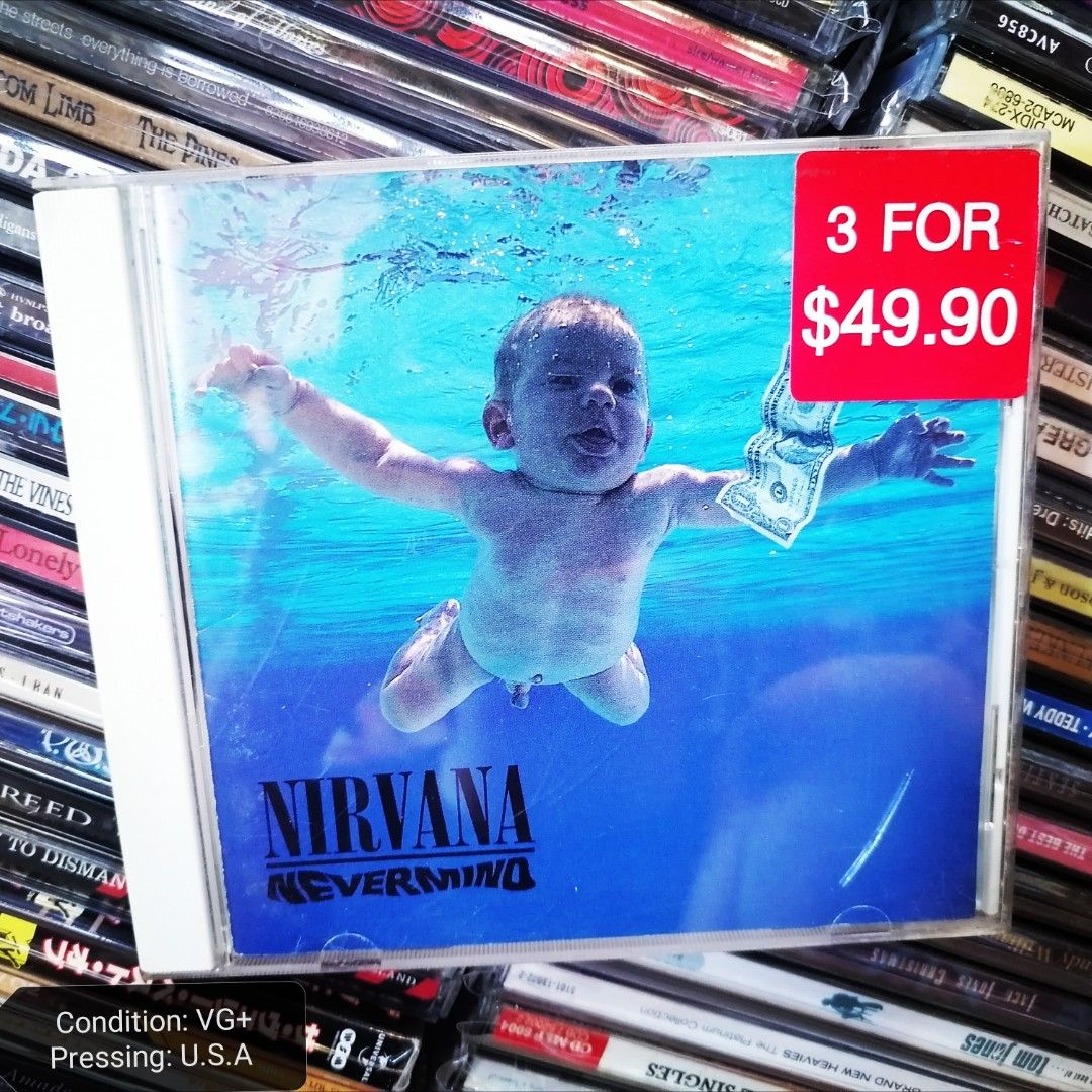 Nirvana Nevermind Cd Original Cds For Sale Rock Cds Grunge Cds Kurt Cobain Cd Nirvana Cd Vintage