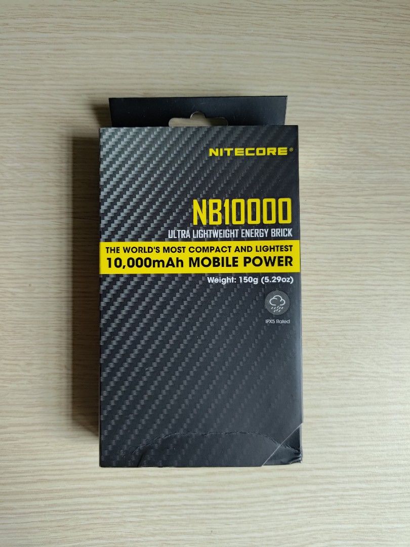 Nitecore NB10000 Gen 1 Ultra Lightweight Power Bank, Mobile Phones ...