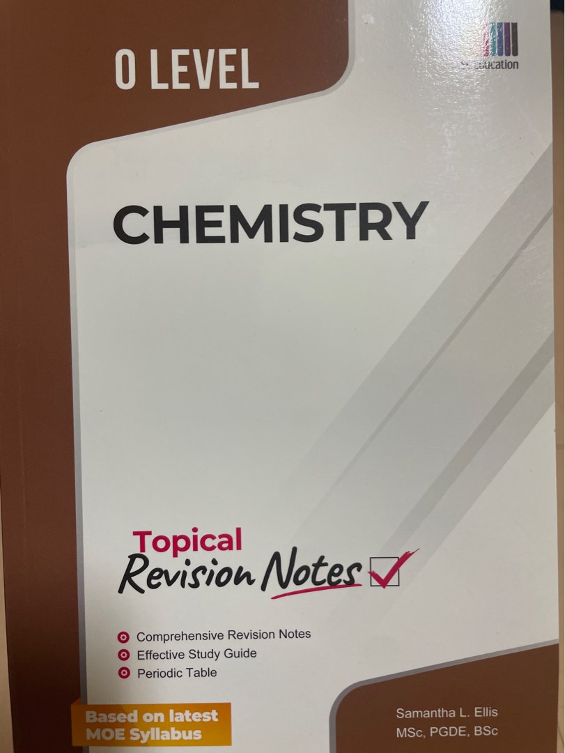 O Level Chemistry Topical Revision Notes, Hobbies & Toys, Books ...