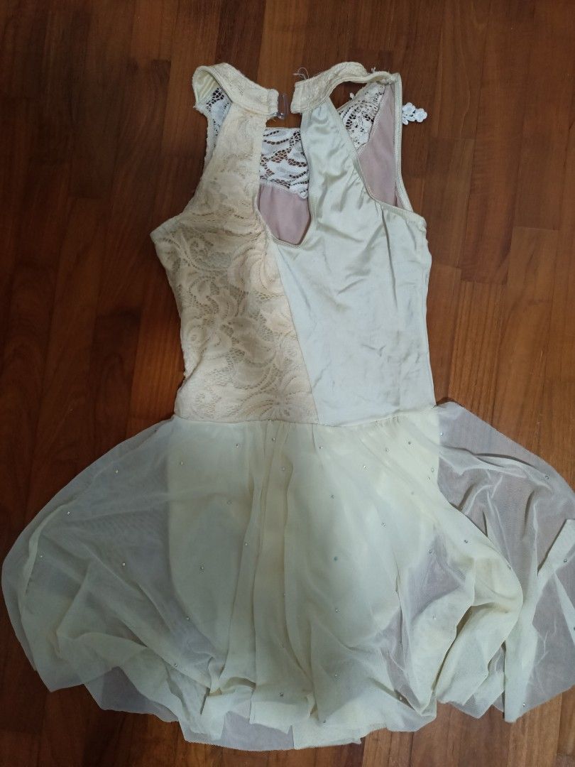 Cream lace dance costume, Women's Fashion, Dresses & Sets, Dresses on ...