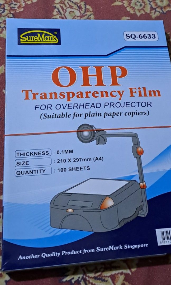 OHP Transparency Film, Hobbies & Toys, Books & Magazines, Assessment ...
