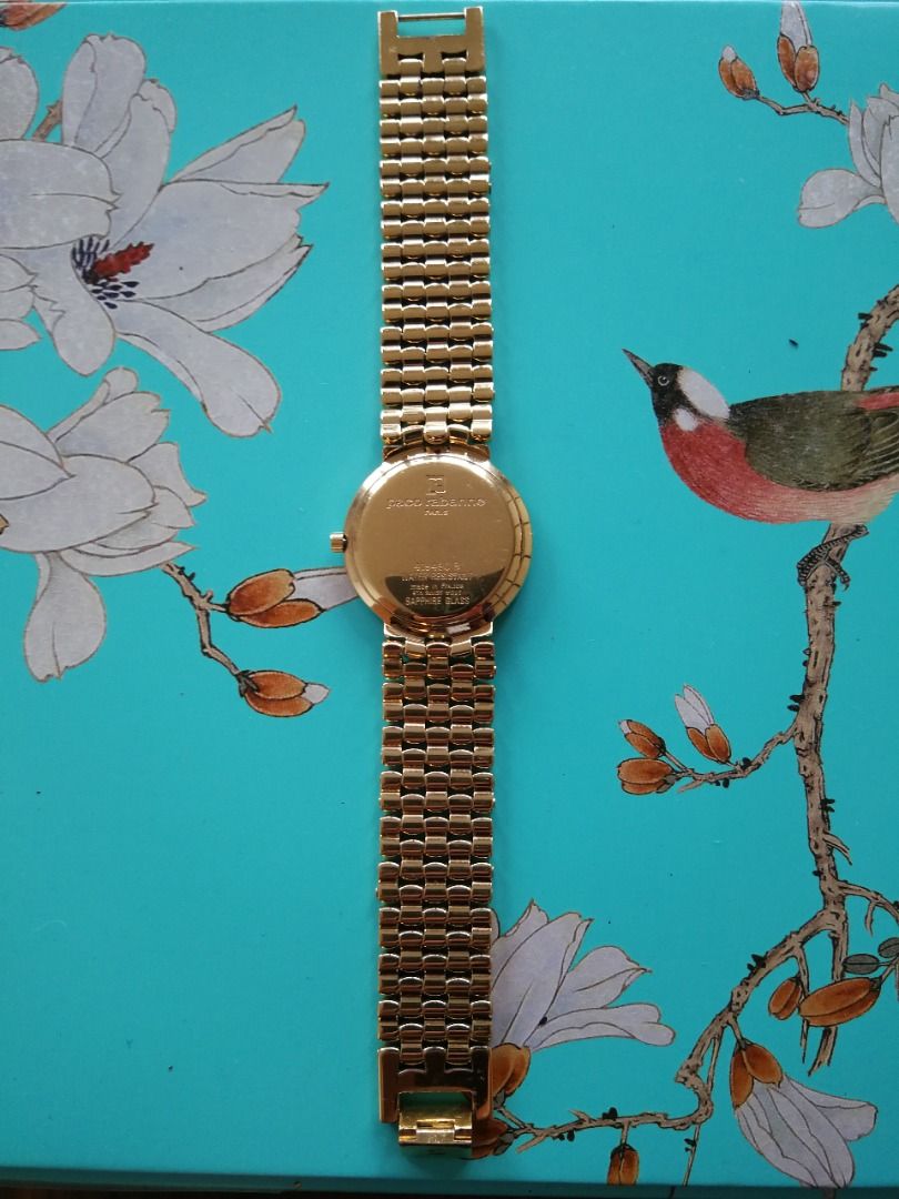 Paco Rabanne - Quartz Gold watch, 名牌, 手錶 - Carousell