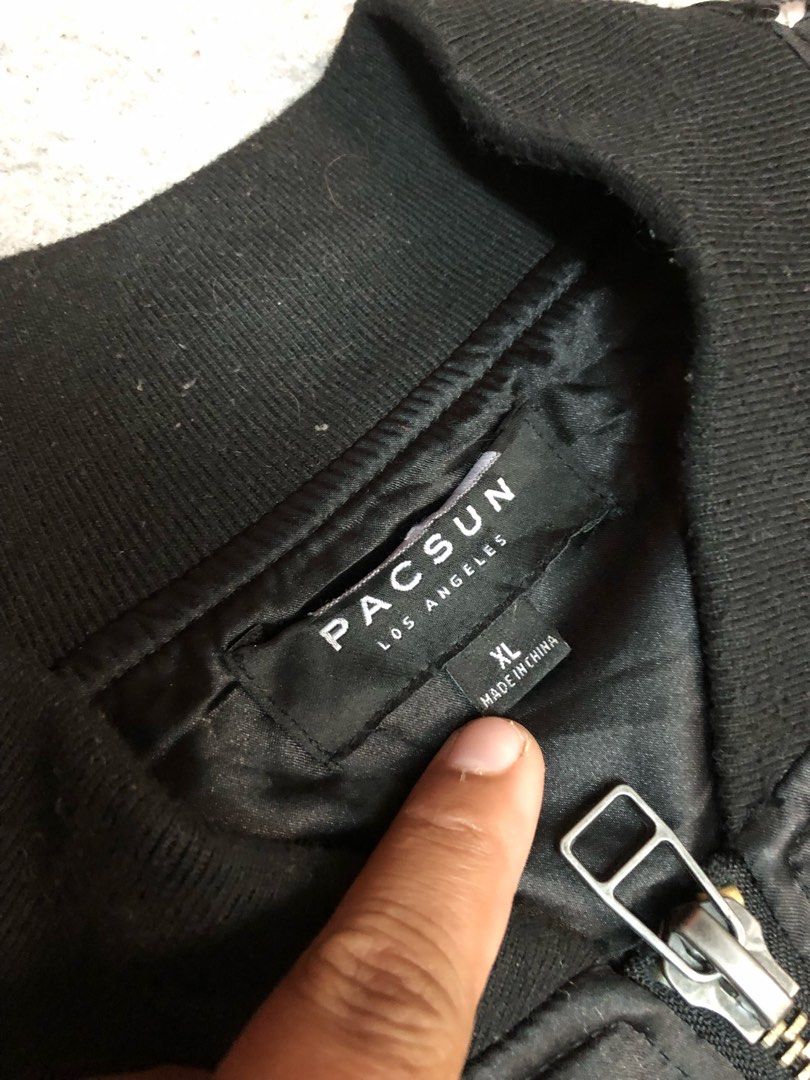 PACSUN Los Angeles LA Bomber Jersey Jacket, Men's Fashion, Coats, Jackets and Outerwear on Carousell