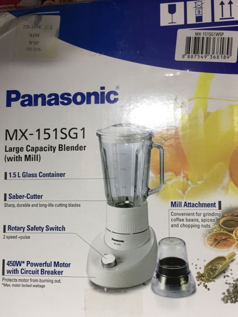 Panasonic MX-151-SG1 blender, TV & Home Appliances, Kitchen Appliances ...