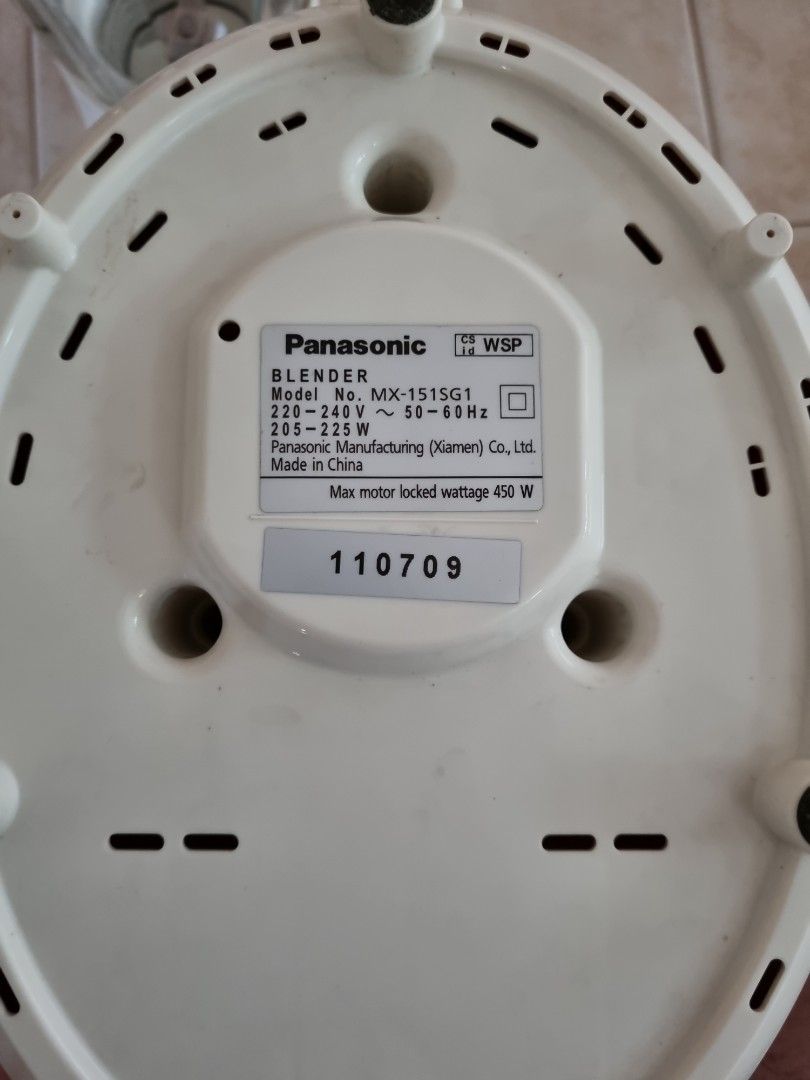 Panasonic MX-151-SG1 blender, TV & Home Appliances, Kitchen Appliances ...