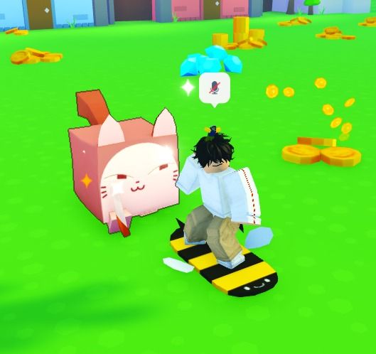 PET SIMULATOR X RAINBOW HUGE KNIFE CAT, Video Gaming, Gaming ...