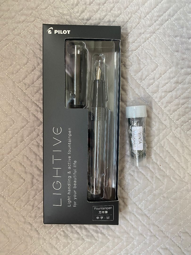 Pilot Lightive/Explorer Fountain Pen, Locally Made Ink Sample (+free notebook), Hobbies & Toys ...
