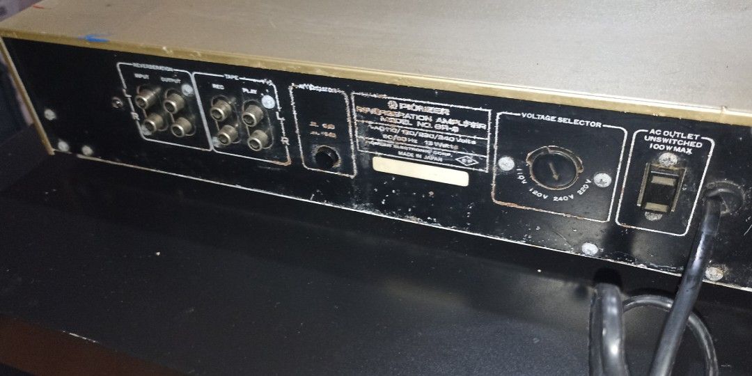 Pioneer SR-9 Reverb Vintage Amplifier (Green line), Audio, Soundbars ...