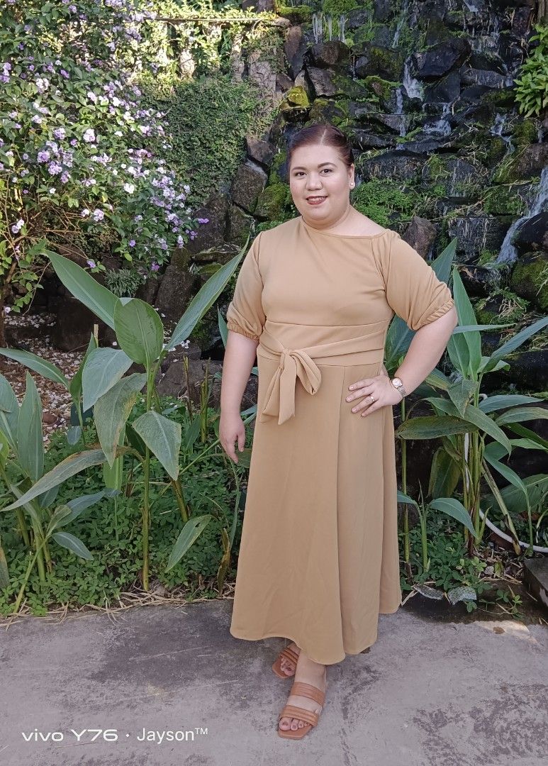 Plus Size Formal Nude Dress, Women's Fashion, Dresses Sets, Dresses On Carousell | atelier-yuwa ...