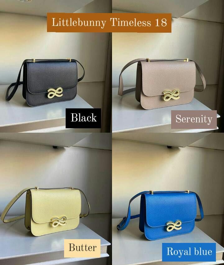 PO Tas Little Bunny PU Timeless 18 (ETA 14 Maret 2023) with DP 50%, Barang Mewah, Tas & Dompet ...
