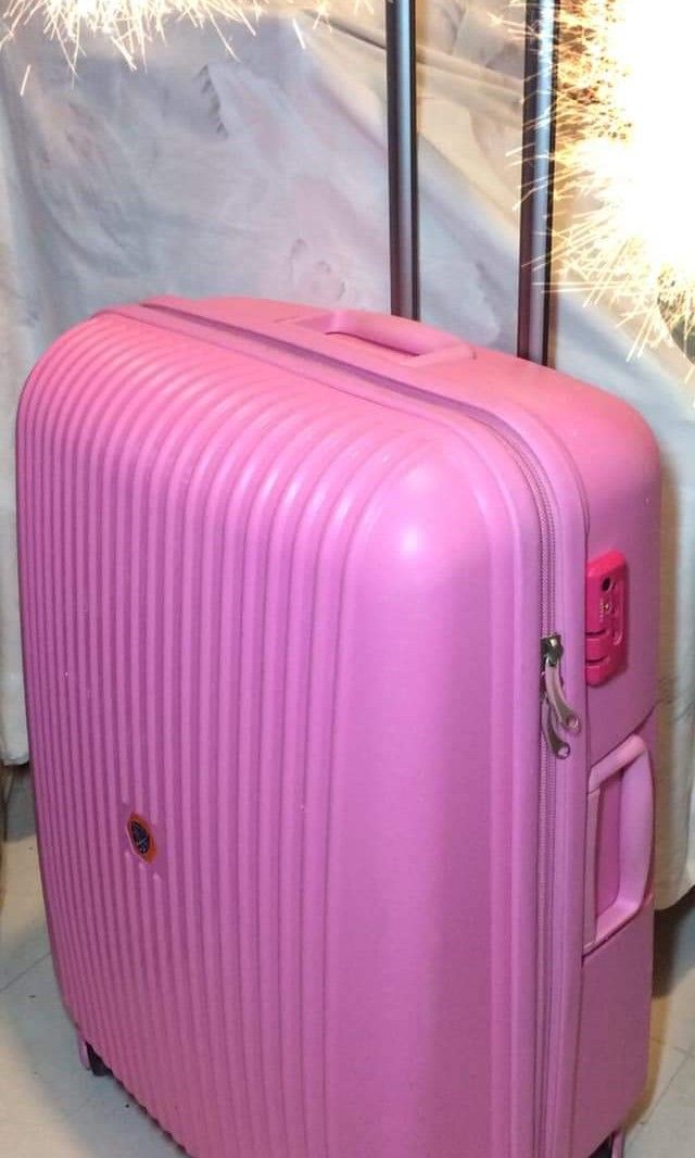 Polo Pierre Riche 360 degree 4 wheels Pink hard suitcase luggage 名牌 ...