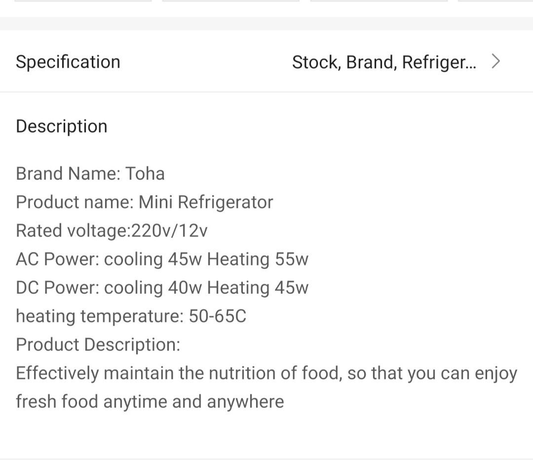 Portable ref for beauty products and refreshments, TV & Home Appliances ...