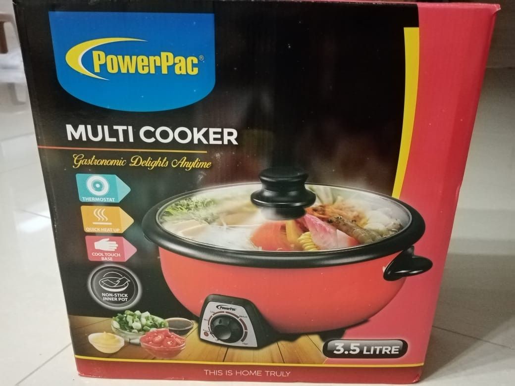 PowerPac Multi Cooker PPMC282 3.5L, TV & Home Appliances, Kitchen ...