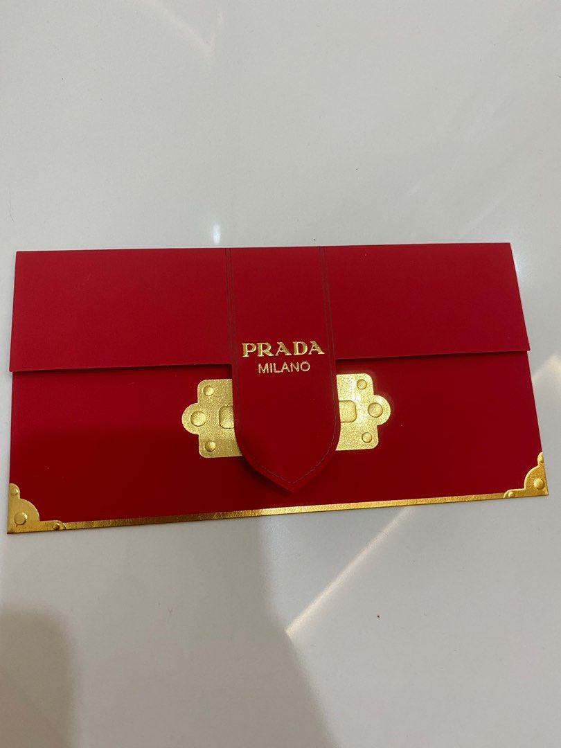 Prada Red packets, Luxury, Accessories on Carousell