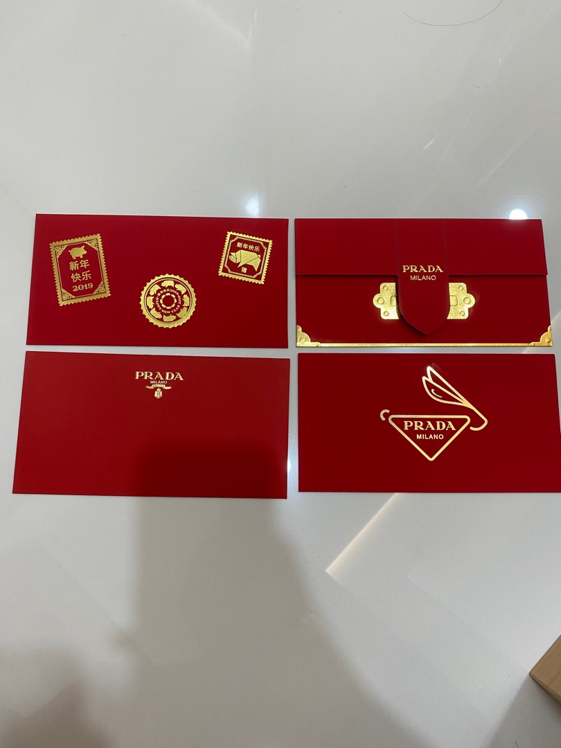 Prada Red packets, Luxury, Accessories on Carousell