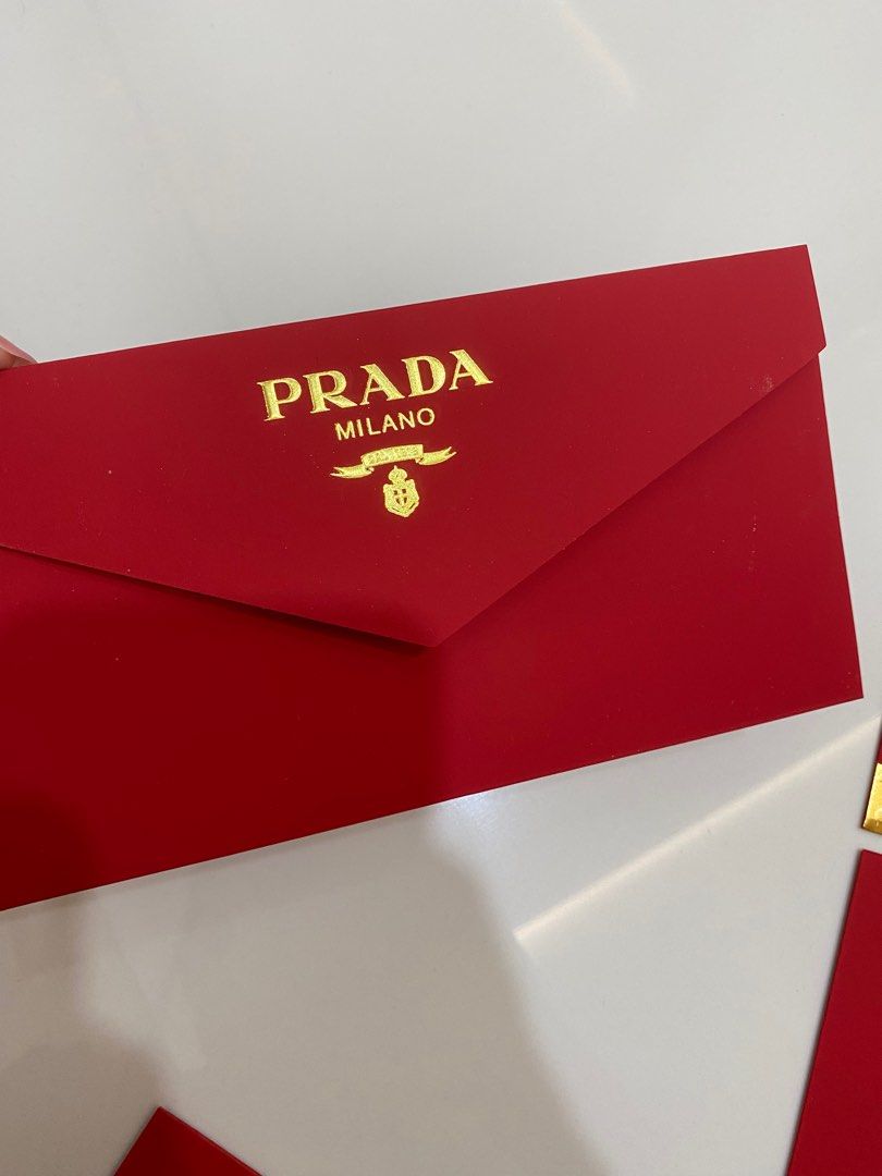 Prada Red packets, Luxury, Accessories on Carousell
