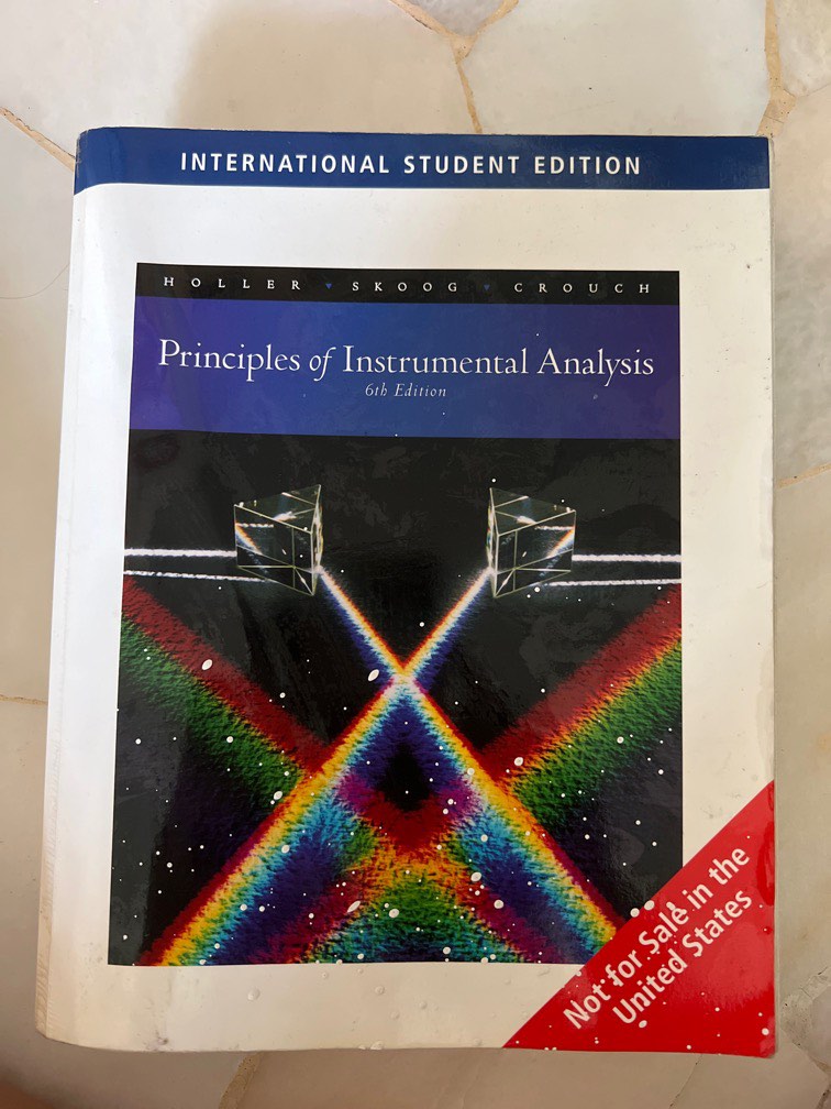 Principles of Instrumental Analysis 6th Edition by Holler Skoog Crouch ...