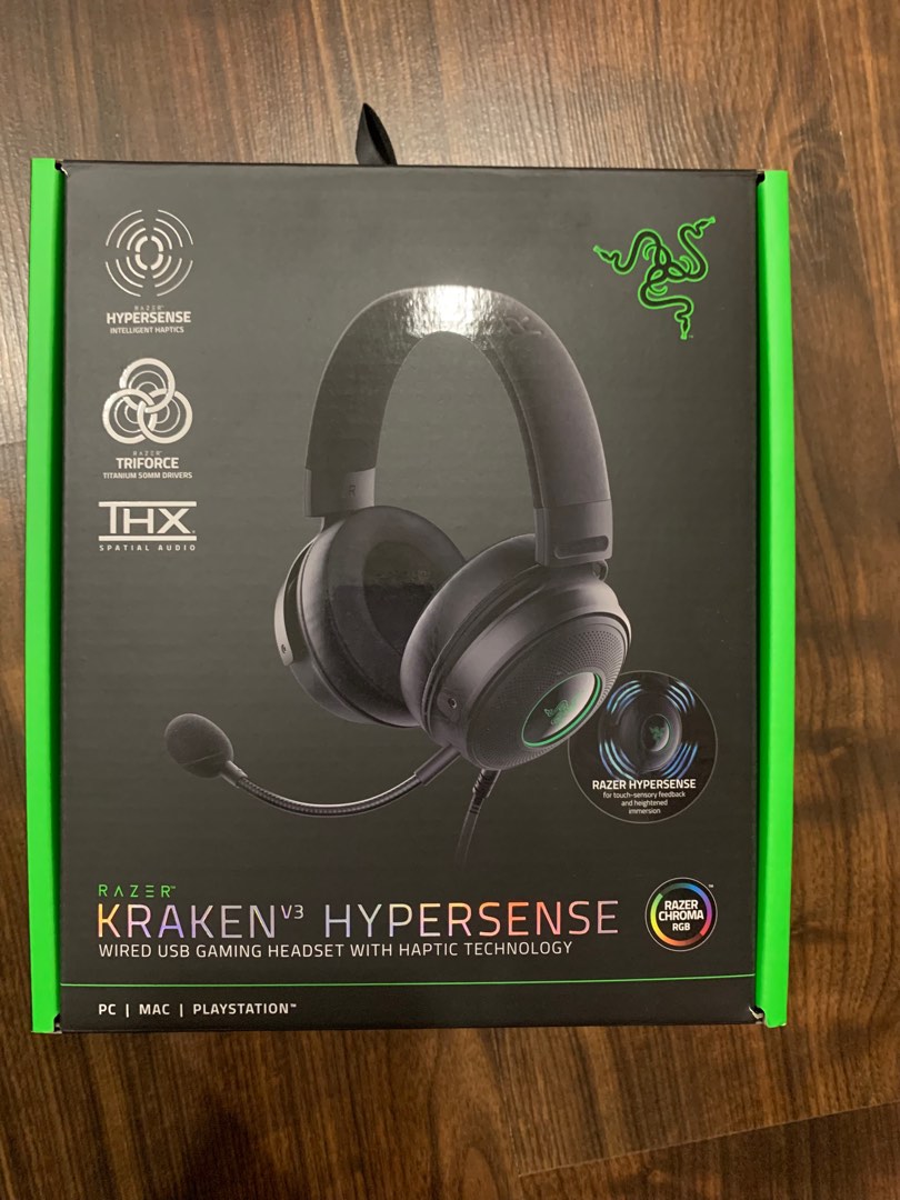 Razor Kraken V3 Hypersense, Audio, Headphones & Headsets on Carousell