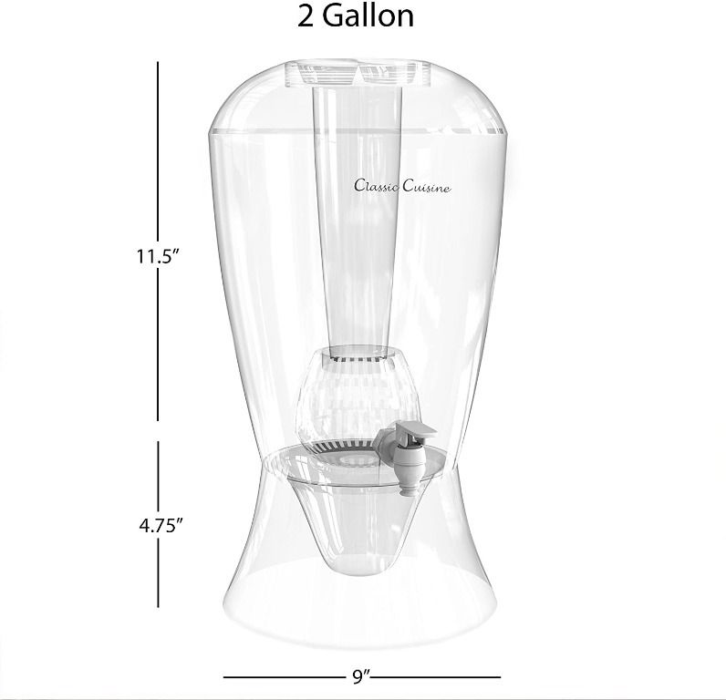 (readystock) Classic Cuisine 82-KIT1069 2 Gallon Drink Dispenser-BPA ...