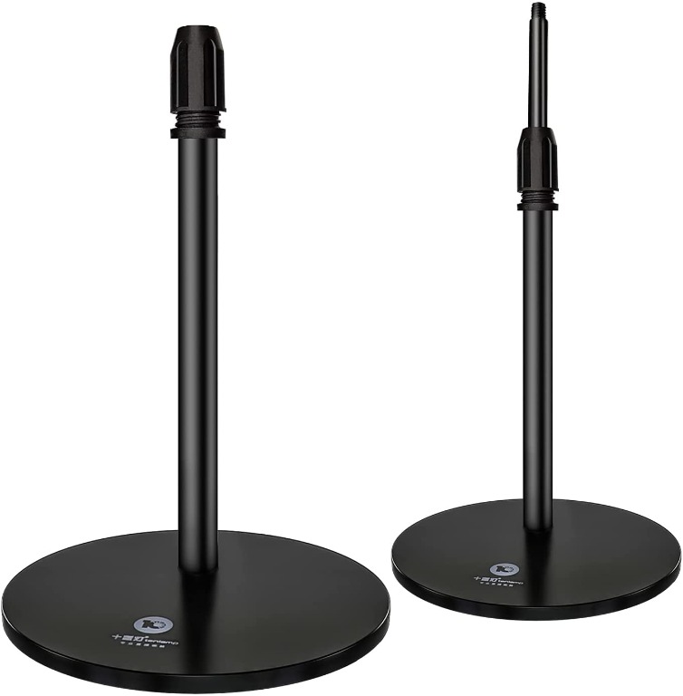 Desktop Microphone Stand Weighted Base with Soft Grip Twist Clutch ...