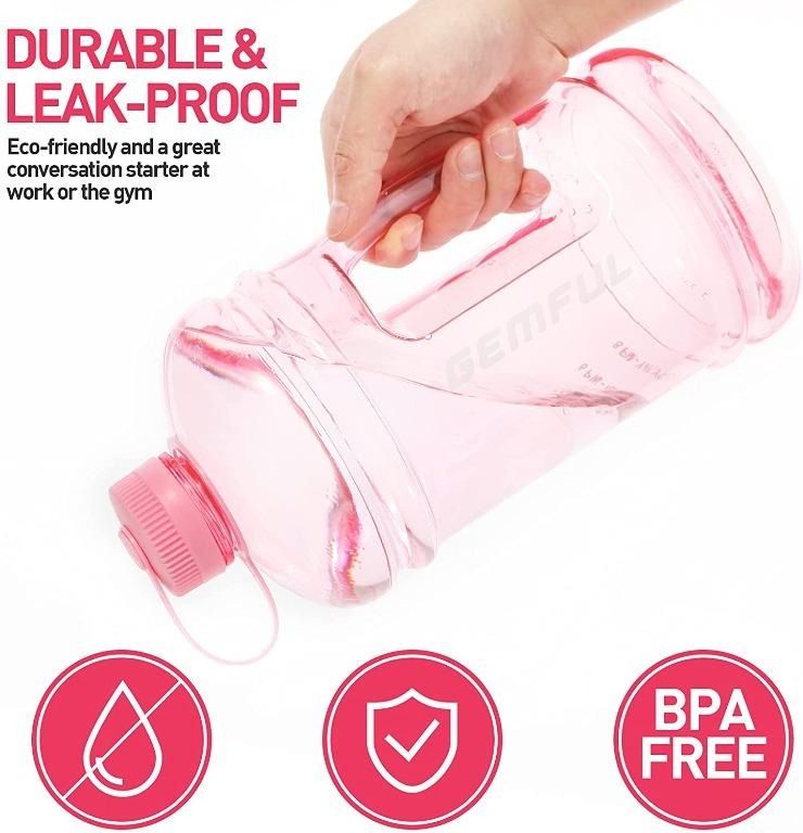 (readystock) GEMFUL 3 Liter Big Motivational Water Bottle 0.8 Gallon ... (readystock) GEMFUL 3 Liter Big Motivational Water Bottle 0.8 Gallon ...