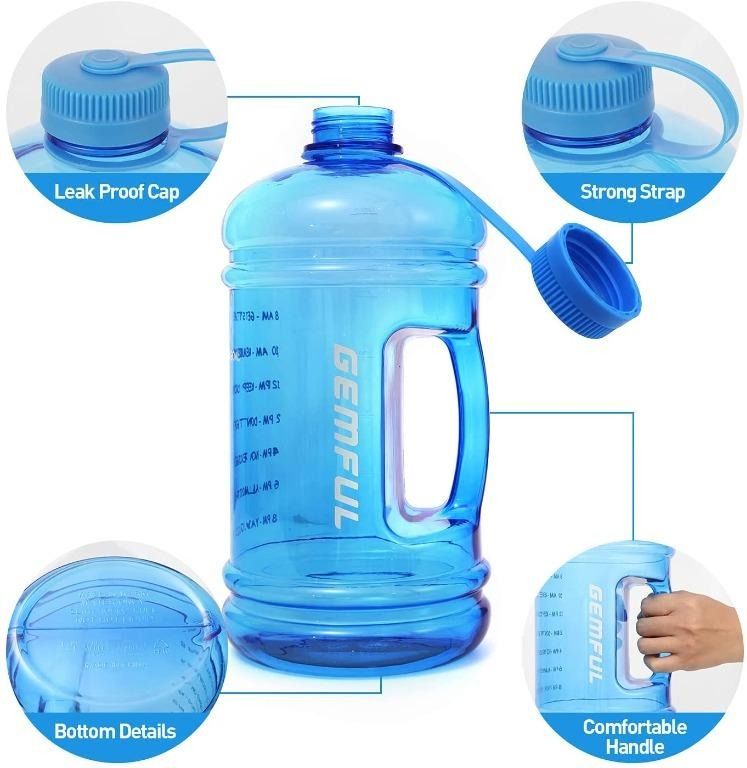 (readystock) GEMFUL 3 Liter Big Motivational Water Bottle 0.8 Gallon ... (readystock) GEMFUL 3 Liter Big Motivational Water Bottle 0.8 Gallon ...