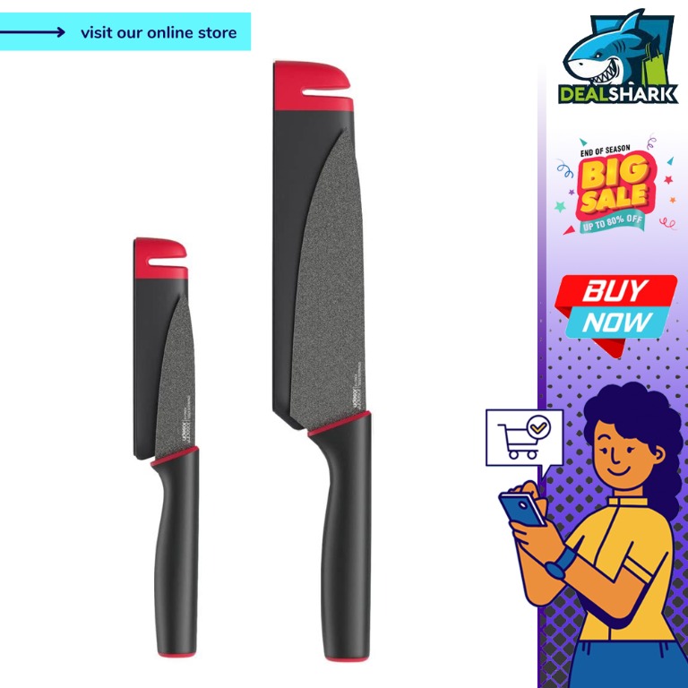 (readystock) Joseph Joseph 10146 Slice and Sharpen 6" Chef's Knive and ...