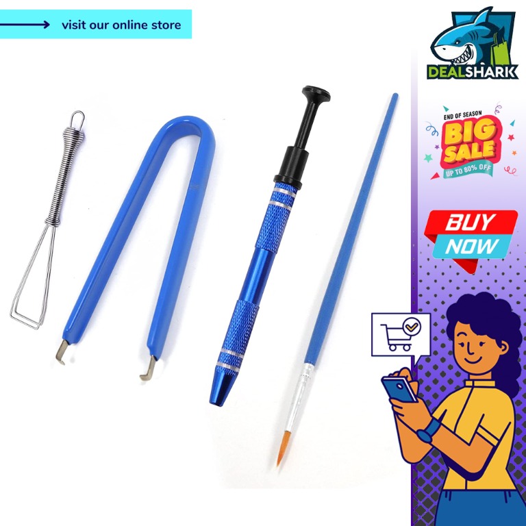 (readystock) Keyboard Lube Switch Puller Kits 4PCS Lube Station Keycap ...