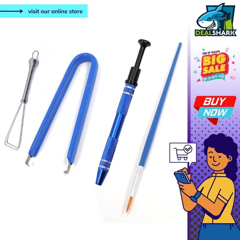 (readystock) Keyboard Lube Switch Puller Kits 4PCS Lube Station Keycap ...