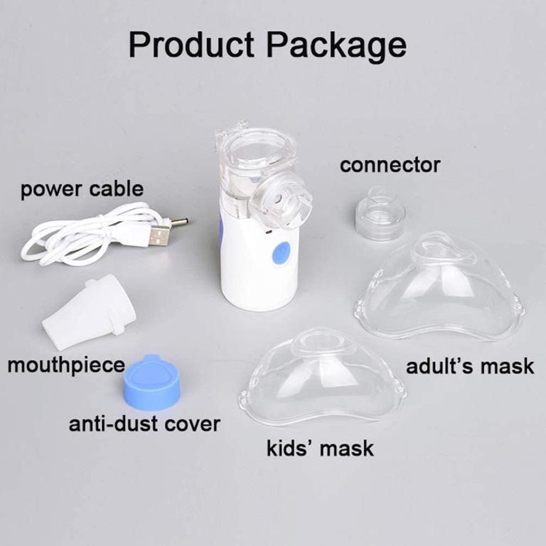 (readystock) Mini Handheld Nebuliser, Portable Steam Inhalers for ...