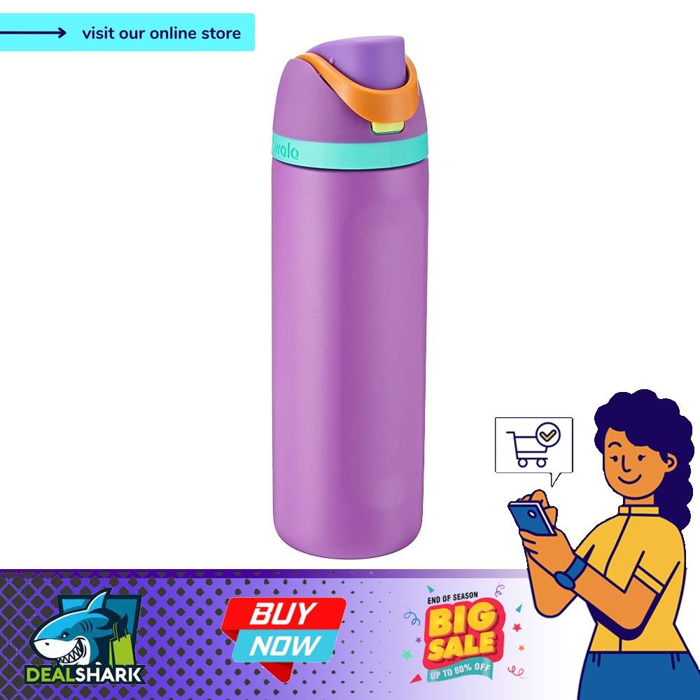 (readystock) Owala FreeSip Stainless-Steel Insulated Water Bottle with ...