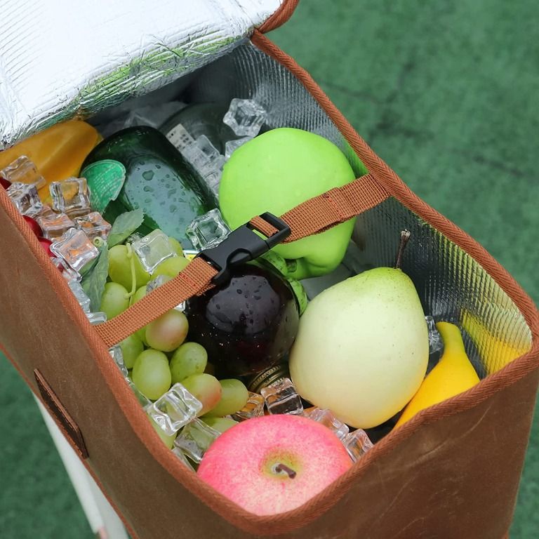 (readystock) TOURBON Canvas Bicycle Pannier Bike Rear Rack Insulated ...