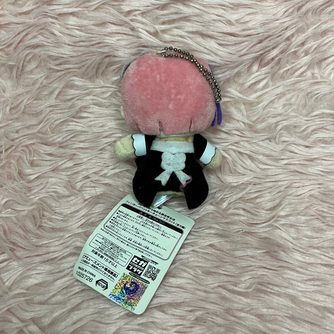 RE:ZERO RAM FINGER PUPPET KEYCHAIN CHARM PLUSH on Carousell