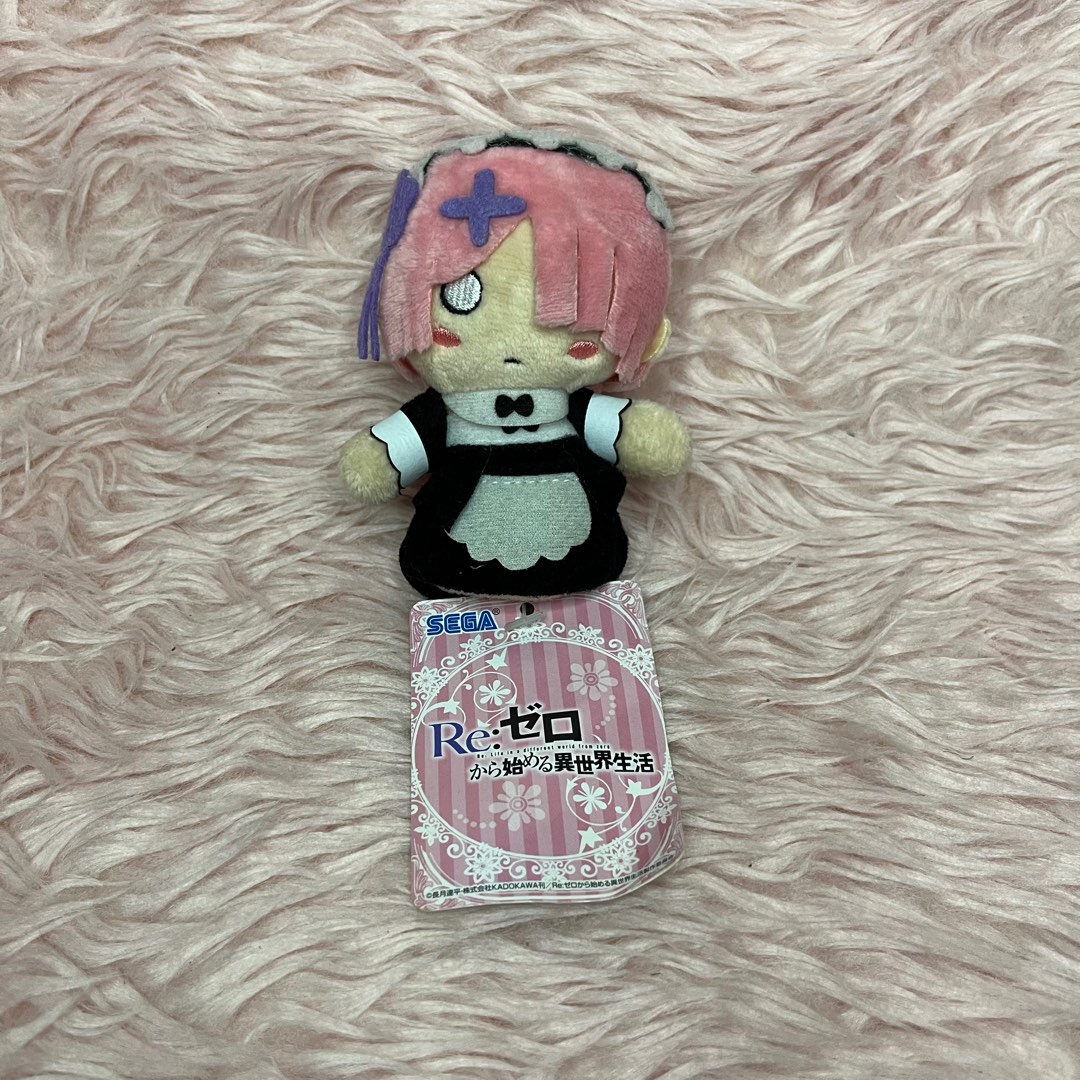 RE:ZERO RAM FINGER PUPPET KEYCHAIN CHARM PLUSH on Carousell
