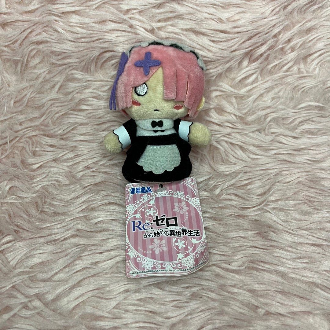 RE:ZERO RAM FINGER PUPPET KEYCHAIN CHARM PLUSH on Carousell